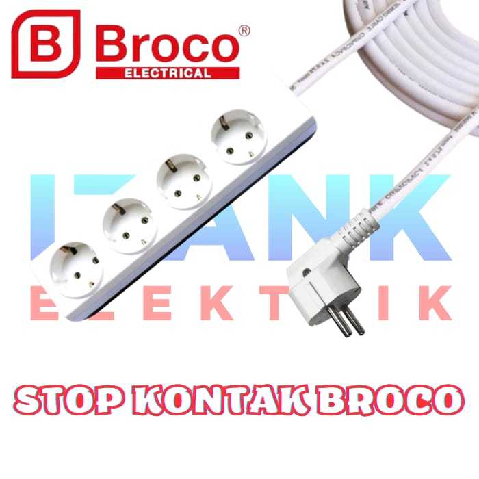 Broco Stop kontak Stopkontak Terminal colokan listrik 1 2 3 4 5 6 ...