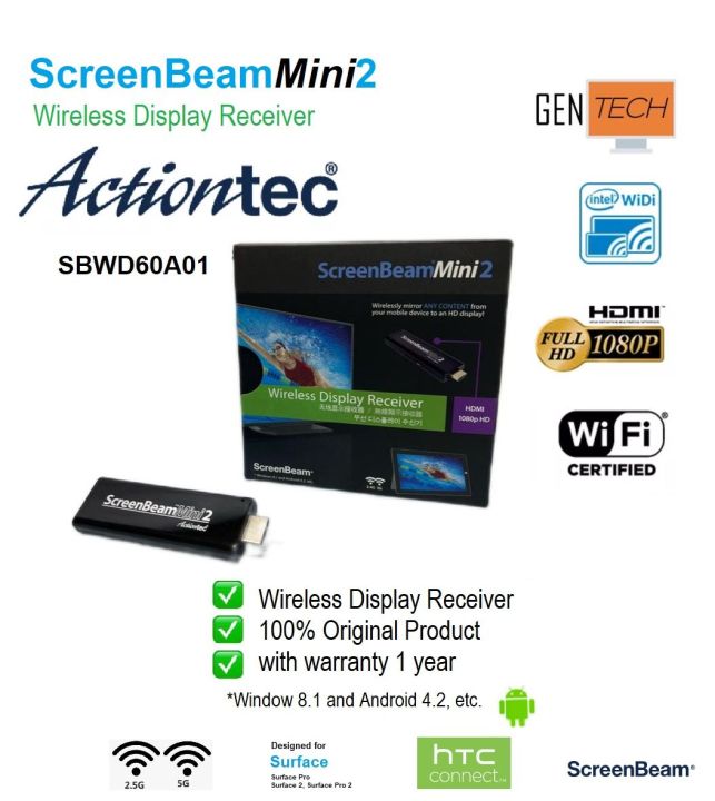 (Ready Stock) Actiontec ScreenBeam Mini 2 Wireless Display Receiver ...