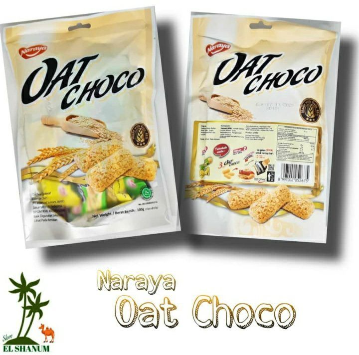 NARAYA OAT CHOCO ORIGINAL 100GR / NARAYA SEREAL GANDUM ISI 10 PCS ...