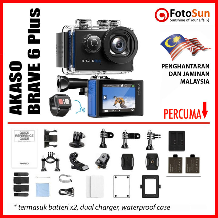 AKASO BRAVE 6 PLUS - Latest Model !!! 4K action camera, wifi, EIS and ...