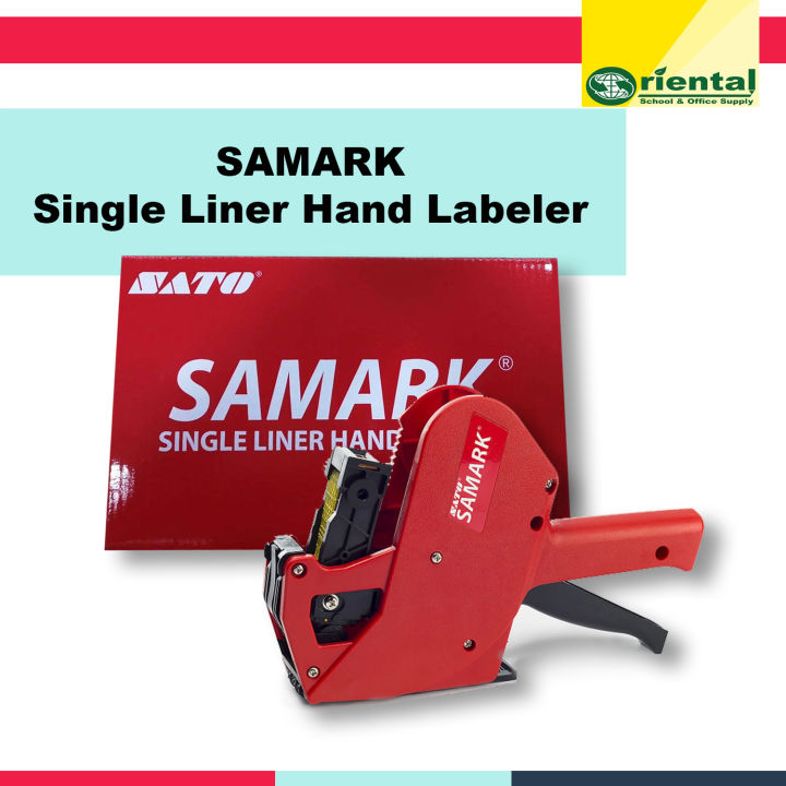 Samark Single Liner Hand Labeller - Heavy Duty Sato Gun Tagger for Tag ...