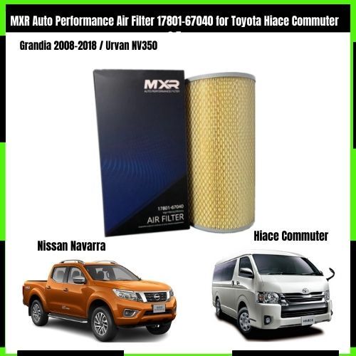 MXR Auto Performance Air Filter 17801-67040 for Toyota Hiace Commuter 2 ...