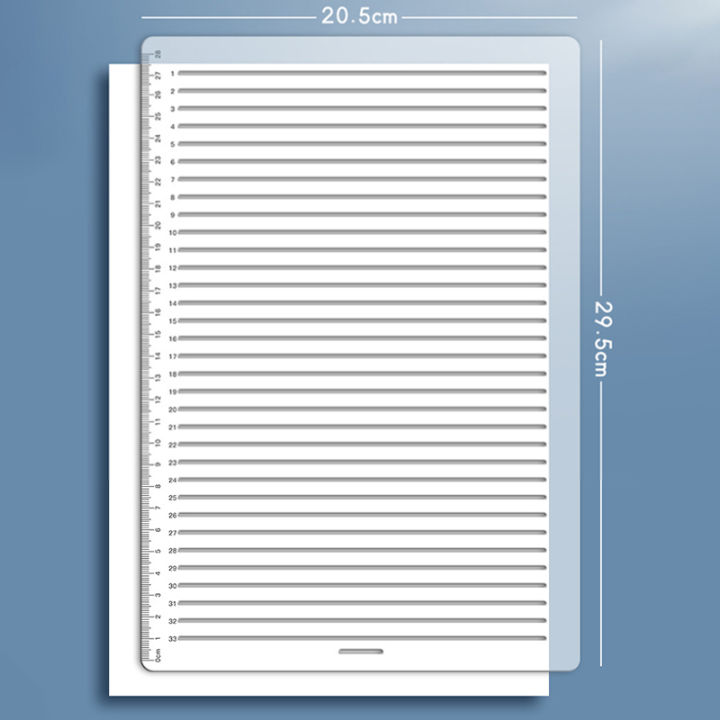 [AYLMER] Transparent Calligraphy Stencil And Ruler Template Writing ...