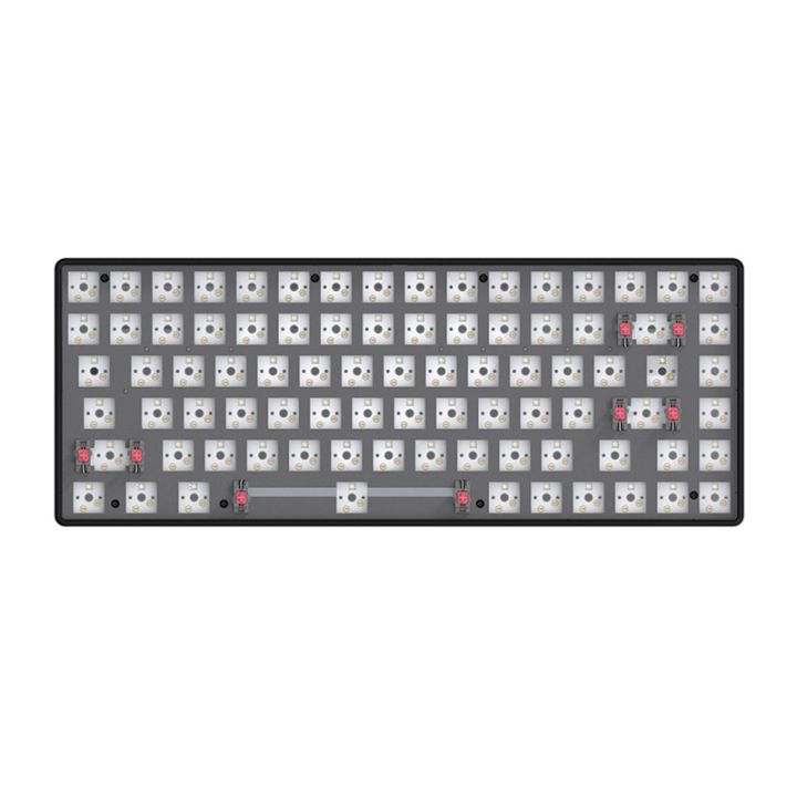 84 Key Hot-Swappable Mechanical Keyboard 3 Mode Bluetooth 2.4G Wireless ...