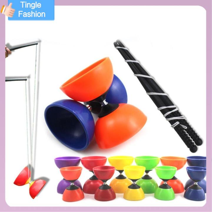 TINGLE Leather Chinese Diabolo Thicken Bowl Shape Diabolo Toy Sensory ...