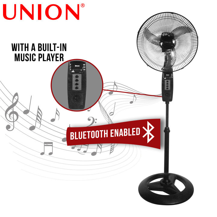 Union UGSF-1647 16" Stand Fan with Bluetooth Music Player | Lazada PH