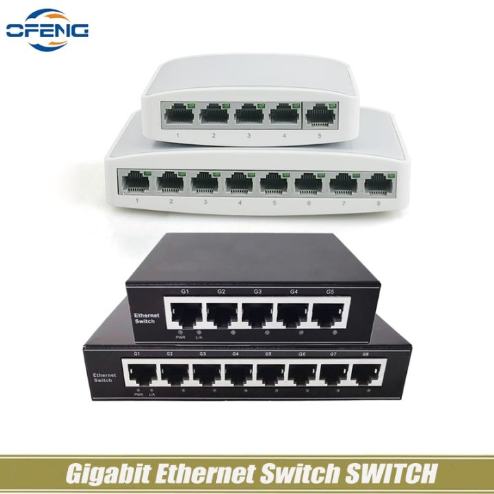 1000 Mbps Network Switch Gigabit Fast RJ45 Ethernet Switcher LAN ...
