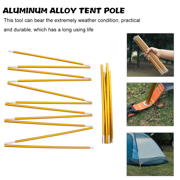 Tent Pole Tarp Polesstick Rod Support escopic Camping Portable Canopy ...