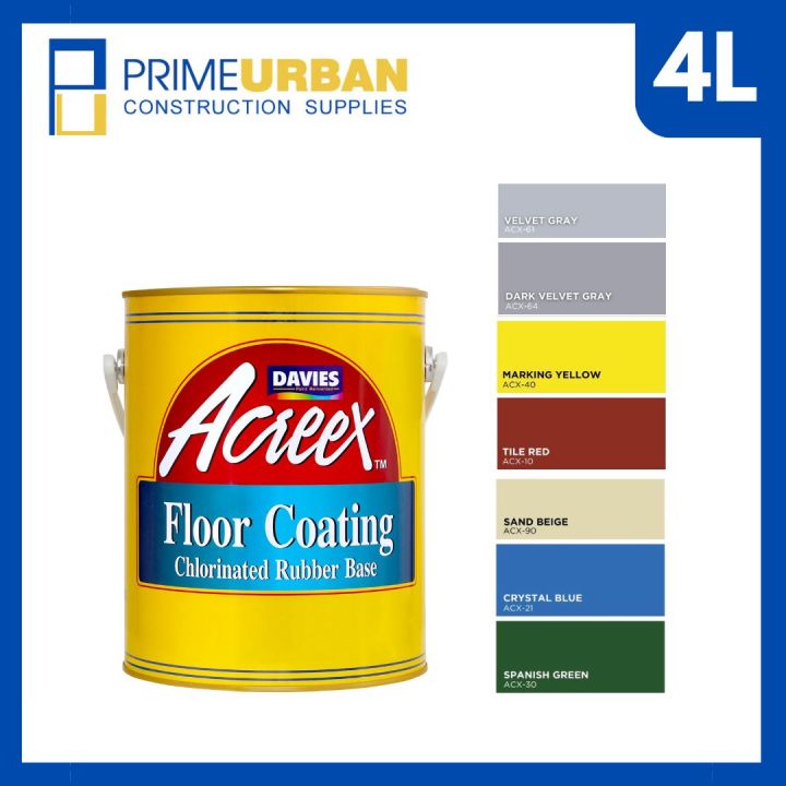 DAVIES ACREEX Chlorinated Rubber-Based Floor Coating Paint | Lazada PH