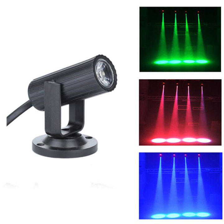 GM RGBW 1W LED Stage Lighting Spin Pinspot Light Beam Spotlight Party ...