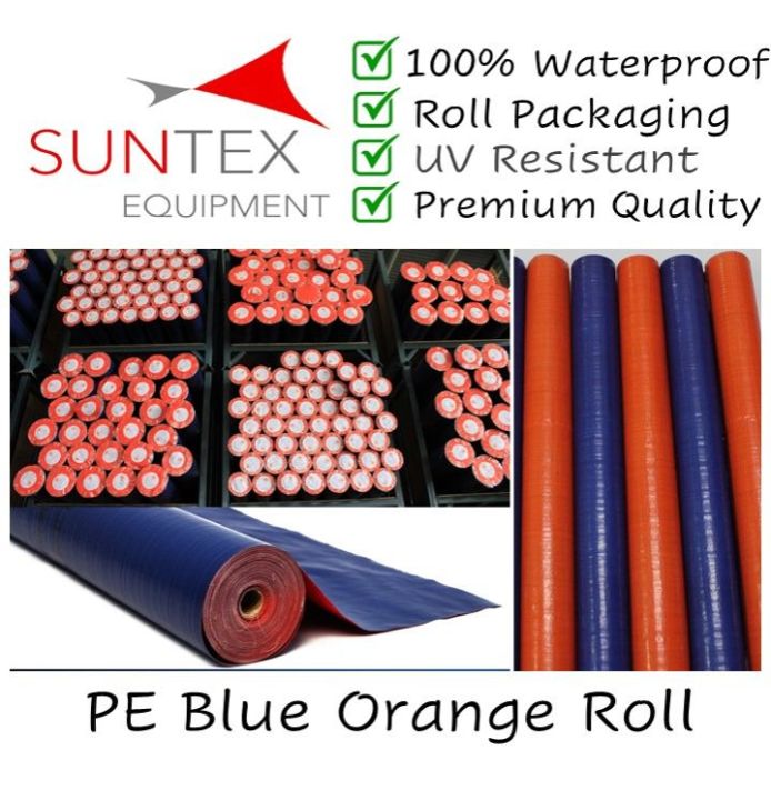 1414 PE Canvas Roll 100% Made in Korea PE Tarpaulin UV Resistant Blue ...