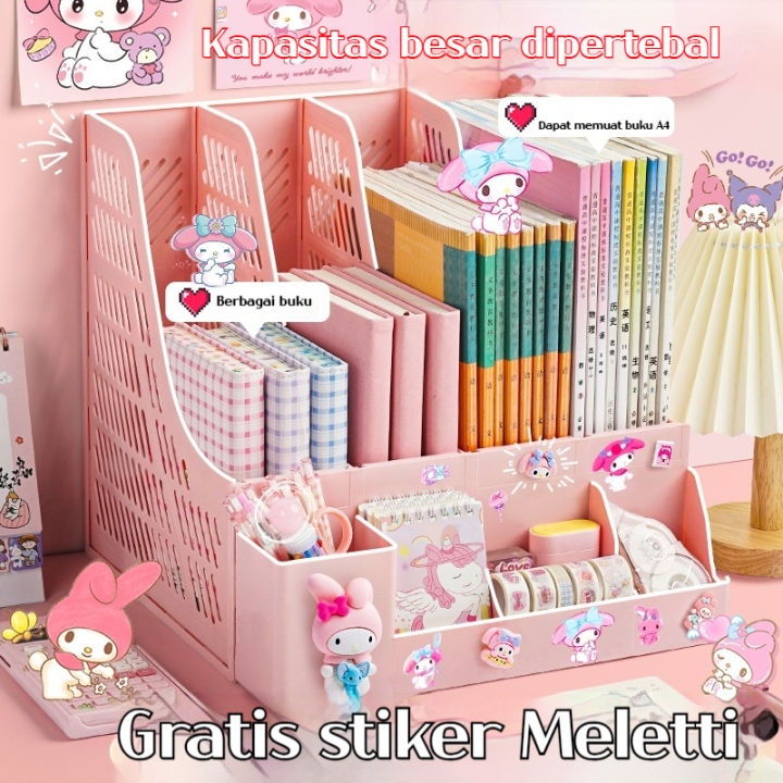 COD Rak Buku Rak Penyimpanan Desktop Organizer File Organizer Box File ...