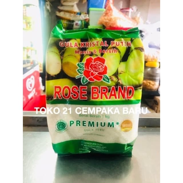 Rose Brand Gula Premium Hijau 1 KG | Gula Pasir Murah 1KG 1000g 1000 g | Lazada Indonesia