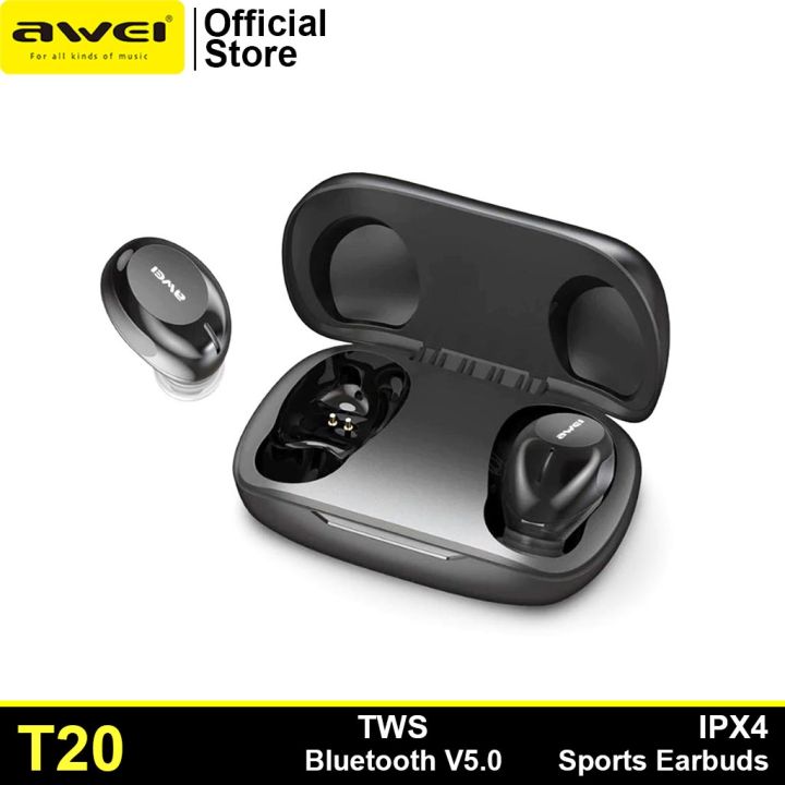 Awei T20 In-Ear Bluetooth V5.3 TWS True Wireless Sports Earbuds ...
