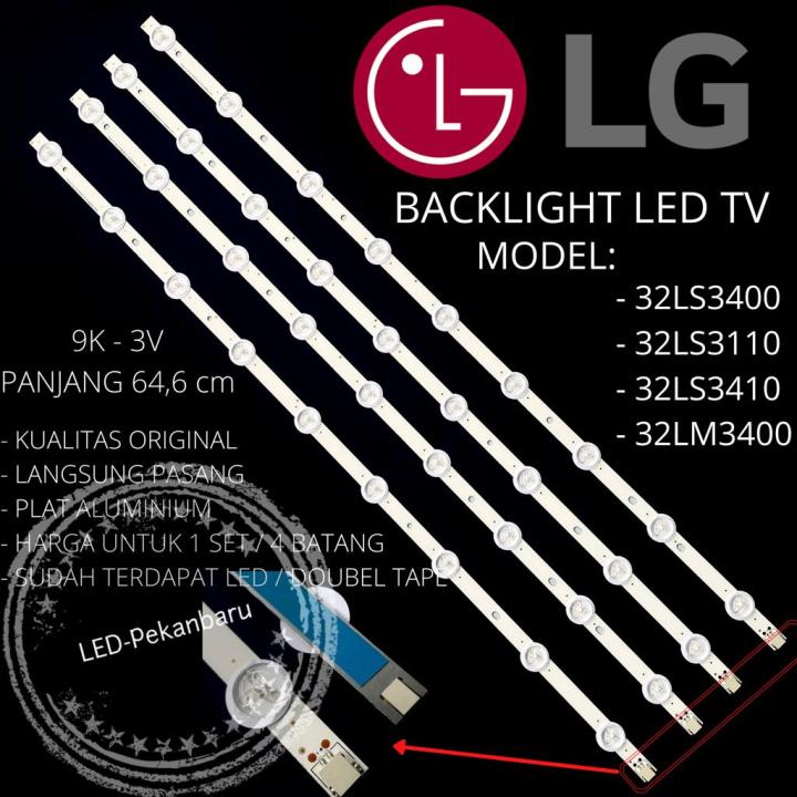BACKLIGHT LED TV LG 32LS3400 32LS3110 32LS3410 32LM3400 LAMPU BL ...