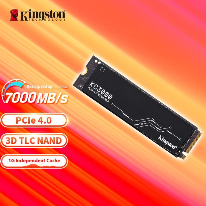 Kingston KC3000 series PCle4.0 × 4 NVMe m.2 solid-state drive desktop ...