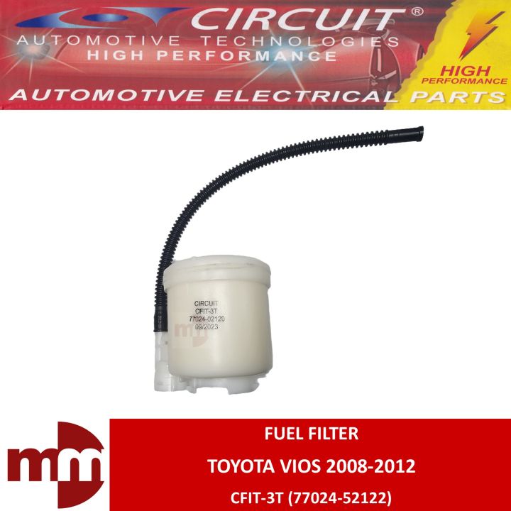 CIRCUIT Fuel Filter for TOYOTA VIOS 2008-2012 (77024-52122) CFIT-3T ...