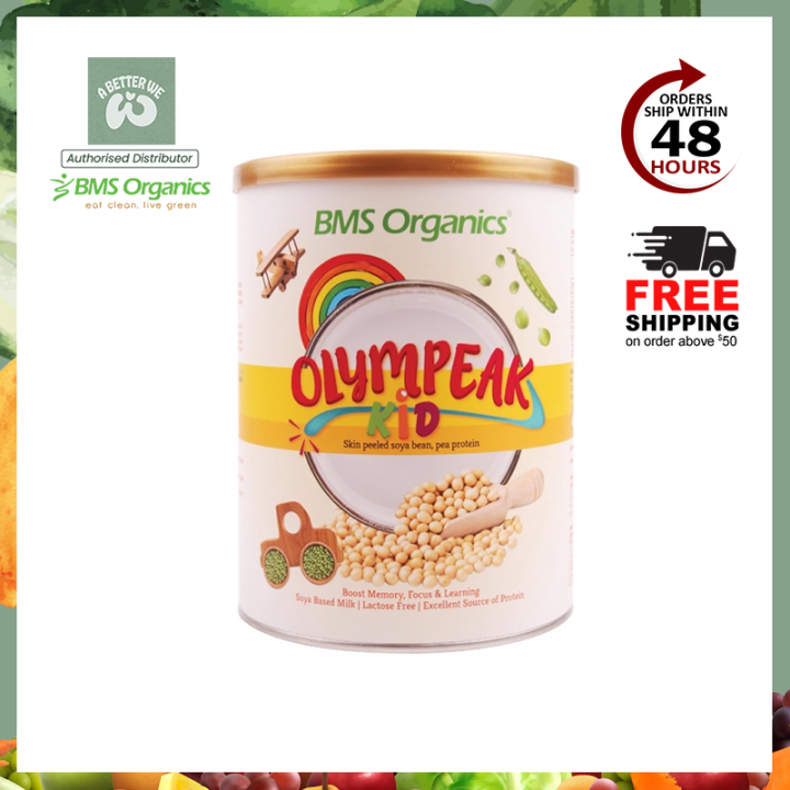 BMS Organics - Olympeak Kid Soya Milk / 童年豆奶 (750g) (Lactose-Free ...