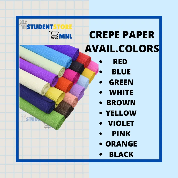 Crepe paper (sold per pc.) | Lazada PH