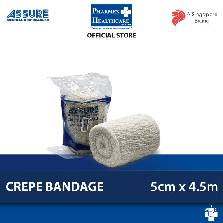 ASSURE Crepe Bandage 5cm x 4.5m | Lazada Singapore