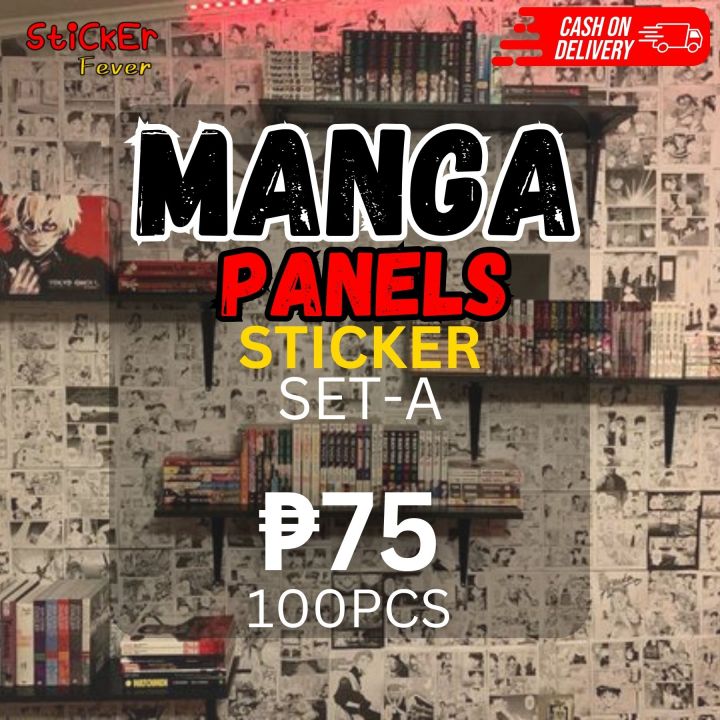 StickerFever Anime Manga Collectibles Panels Sticker Wall Decorations ...