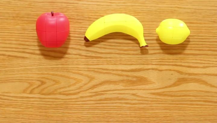 Speed Cube 3×3 Banana Shaped Magic Cube 1:1 Realistic 3D Fruit Cube ...