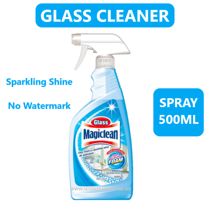 KAO MAGICLEAN GLASS CLEANER 500ML TRIGGER SPRAY REFILL WINDOW CLEANER ...