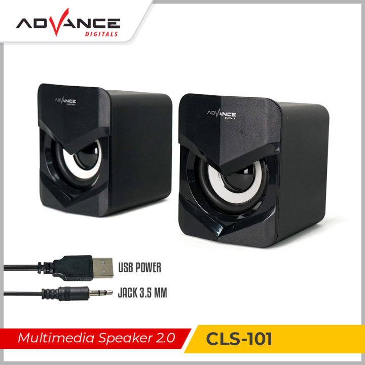 Advance Speaker Komputer Gaming USB Audio Super Bass LED CLS101 Garansi ...
