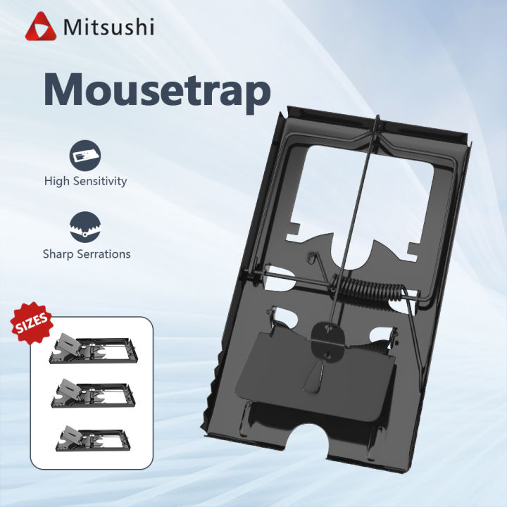 Mitsushi Large Iron Mouse Trap Plate Clip Spring Clip Easily Kill Metal ...