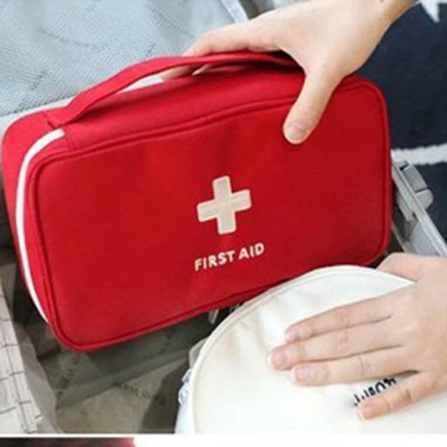 First Aid Bag Emergency Medical Pouch Bag Double Zippers Outdoor ...
