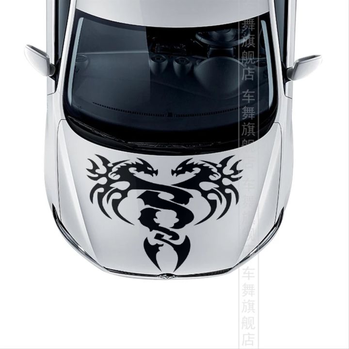 STIKER KAP MOBIL STICKER CAP MOBIL TRIBAL NAGA STIKER MOBIL NAGA ...