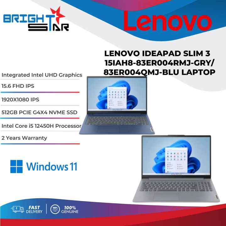 LENOVO Ideapad Slim 3 (15IAH8-83ER004RMJ/5IAH8-83ER004QMJ) 15.6 Inch ...