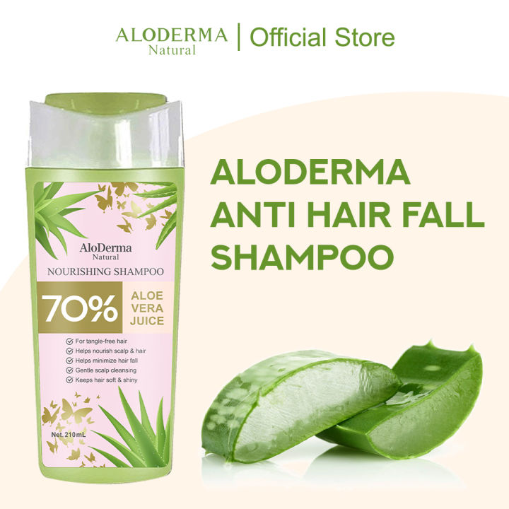 ALODERMA Aloe Vera Shampoo for Hair Growth & Loss Prevention - Anti ...
