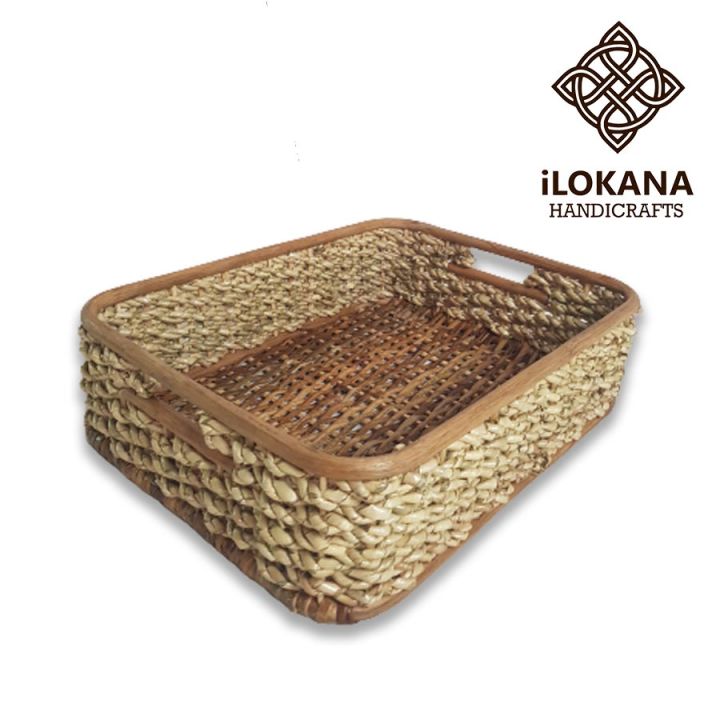 Ilokana Handicrafts Multipurpose Rectangular Fruit Basket Food Fruit ...