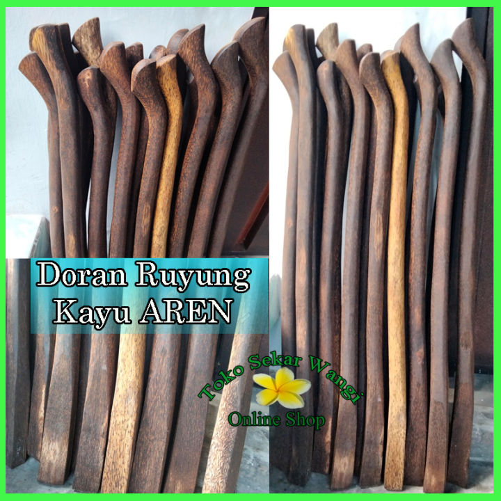 Doran Ruyung Pacul Bahan Kayu Aren Tua Gagang Cangkul Luyung Istimewa ...
