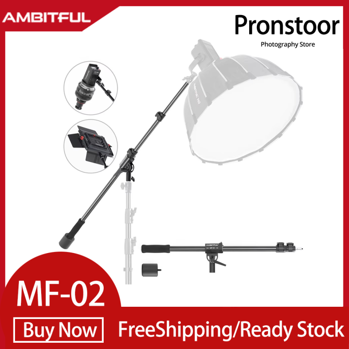 AMBITFUL MF-02 70-175อลูมิเนียมขนาดซม. แขนบูมแบบยืดหดได้สำหรับ Pro ...