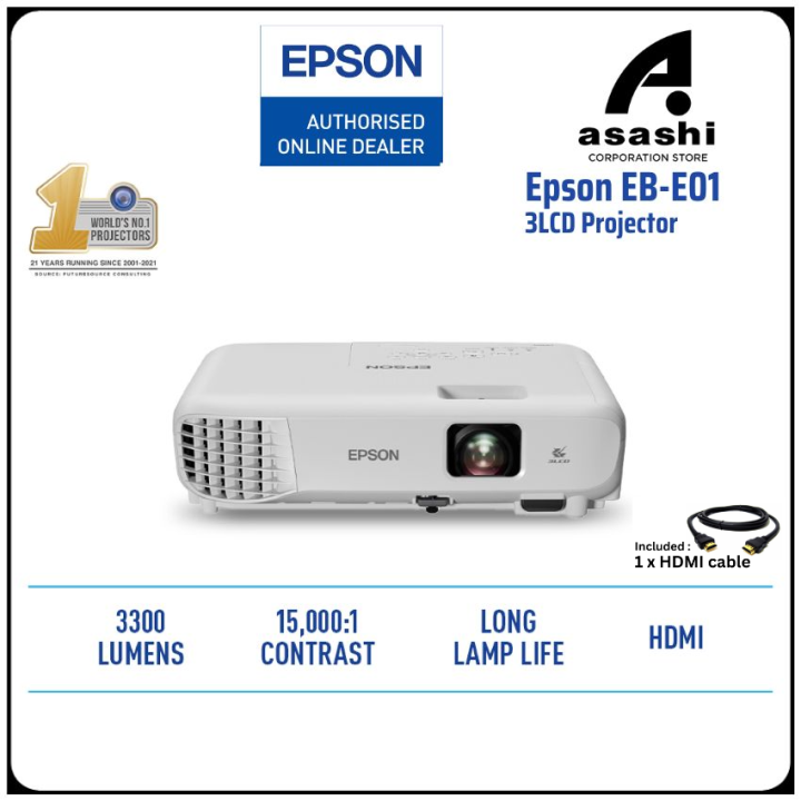 Epson EB-E01 XGA 3LCD Projector | Lazada