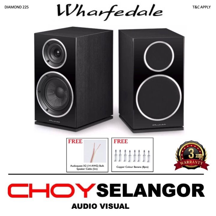 Wharfedale Diamond 225 Bookshelf Speaker-Pair | Lazada