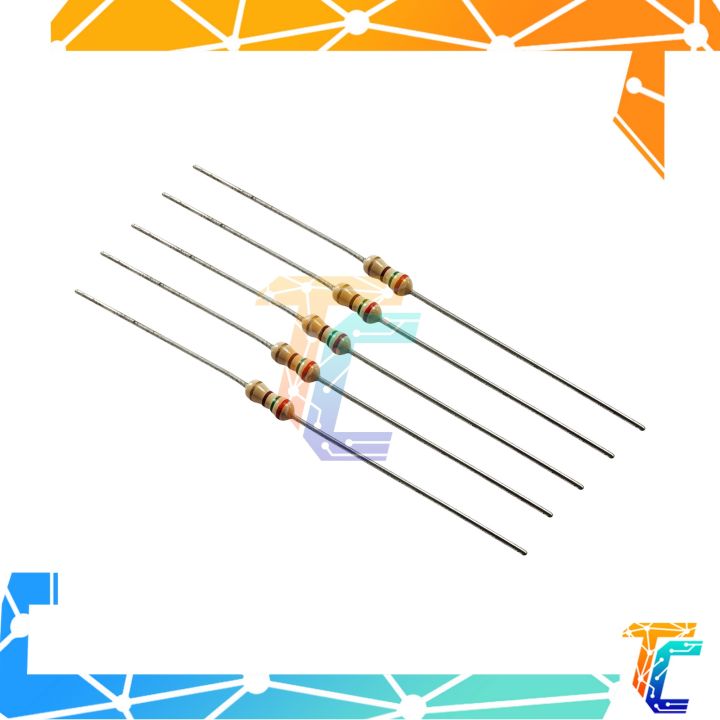 5pcs 250 ohms resistor 1/4 watt 4 band Carbon Film Resistor 5% for ...