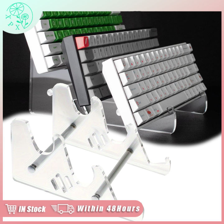 1/2/3-Tier Acrylic Keyboard Holder Stand Transparent Gaming Keyboard ...