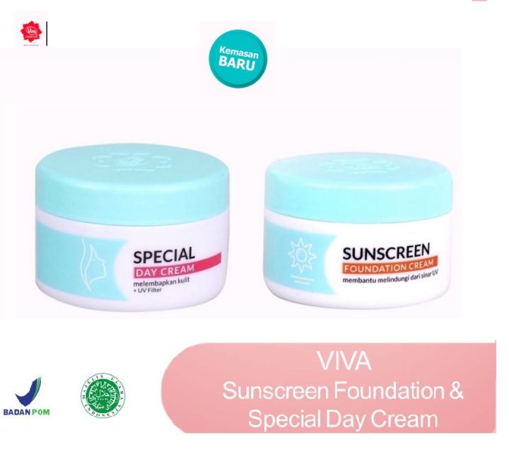 [BPOM] VIVA Sunscreen Foundation with UV Filter Moisturizer and ...
