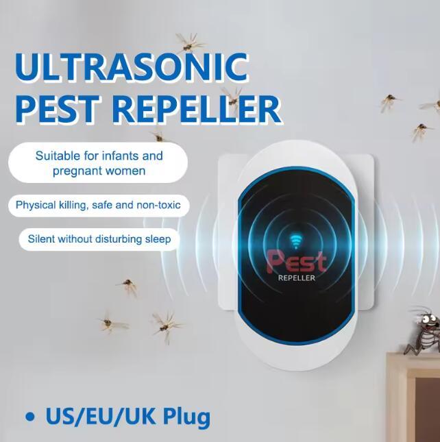 Ultrasonic Mosquito Repellent Repels Insect Cockroach Pest Repeller US ...