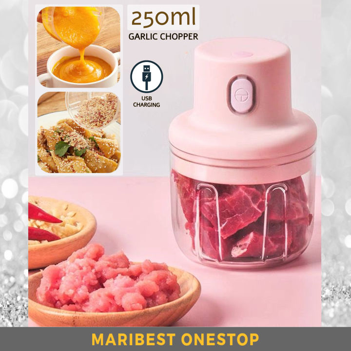 250ml Electric Food Chopper SB Rechargeable Food Processor Machine ...