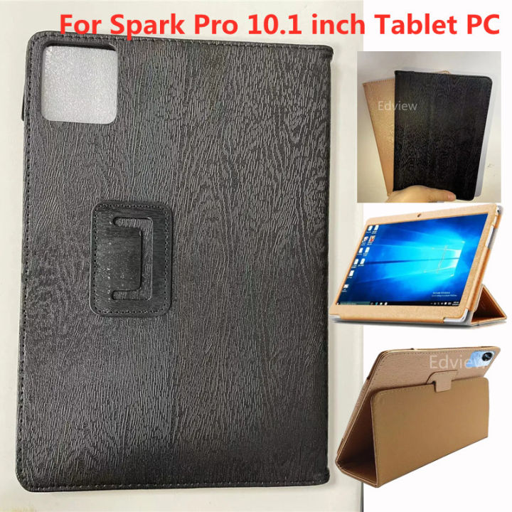 Leather cover case for Tablet Spark Pro 10.1 inch casing Spark Pro 10.1 ...