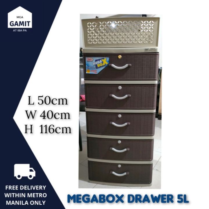 ZOOEY MEGABOX DRAWER 5 layer (FREE DELIVERY WITHIN METRO MANILA ONLY ...
