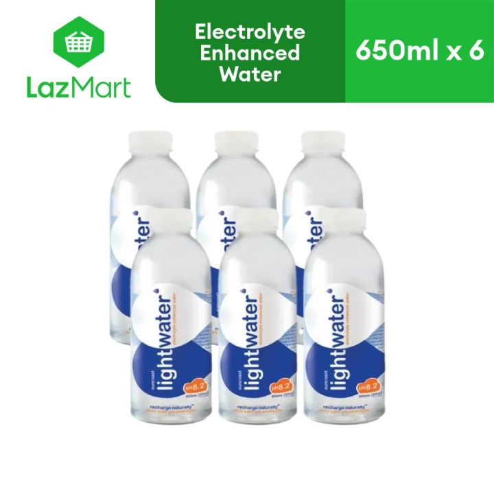 Lightwater Electrolyte Enhanced Water 650ml Pack of 6 | Lazada PH