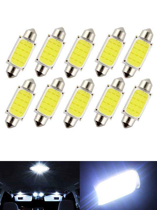 10Pcs 31/36/39/41mm 12 SMD Car Led Light Double-pointed Headlight DC ...