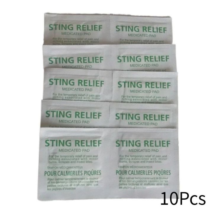 10Pcs Sting Relief Wipe Disposable Anti-itch Patch Clean Itching ...