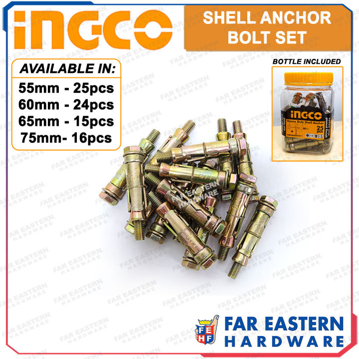 INGCO Shell Anchor Bolt Set Type B Expansion INHT | Lazada PH