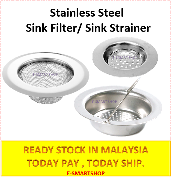 Stainless Steel Sink Filter/ Sink Strainer/ Penapis Air Sinki Tapis ...
